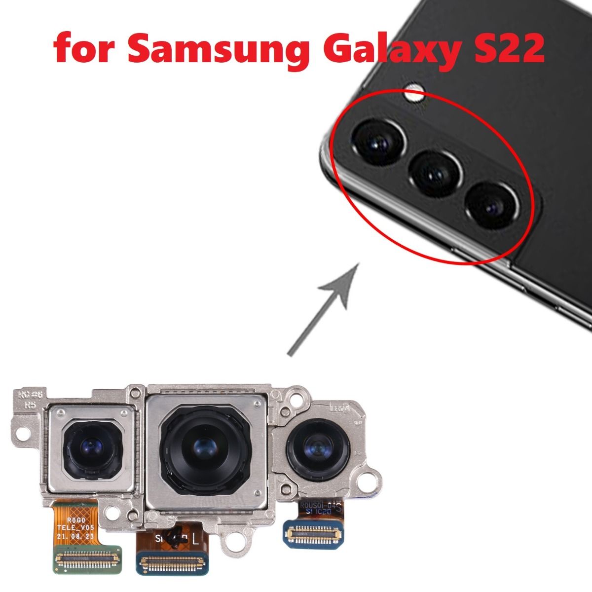 Samsung Galaxy S22 Original Rear Camera Module for Repair